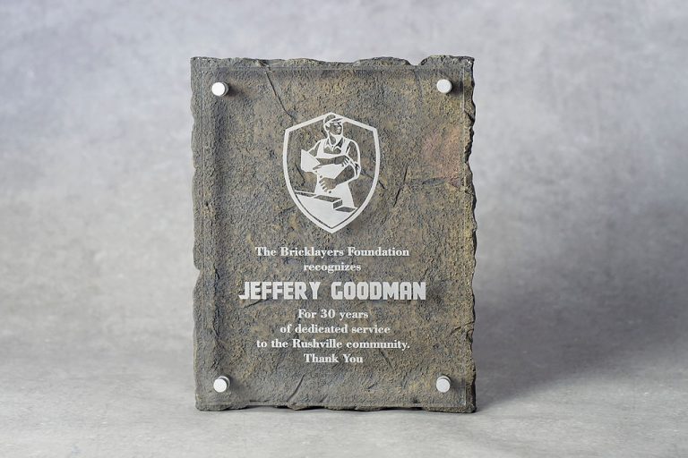 Rock Plaque – Rustic Falls Engraving